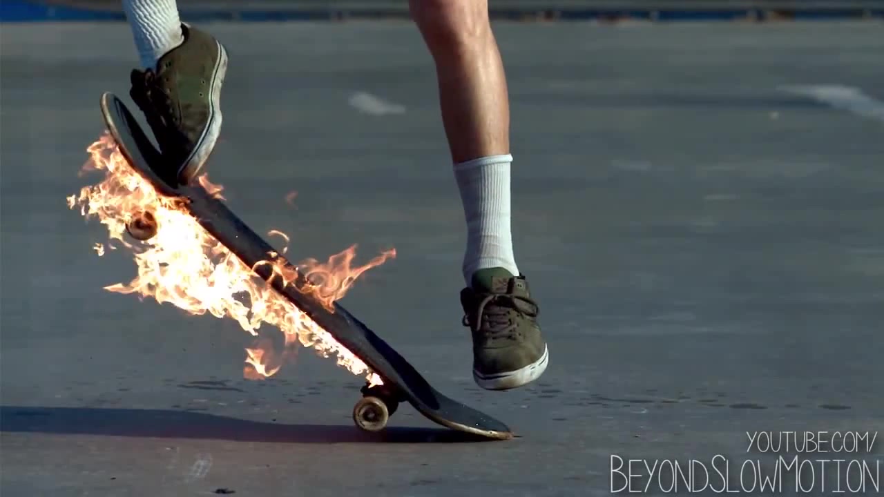 Skateboarding on Fire (2000FPS Slow Motion) - Coub - The Biggest Video ...