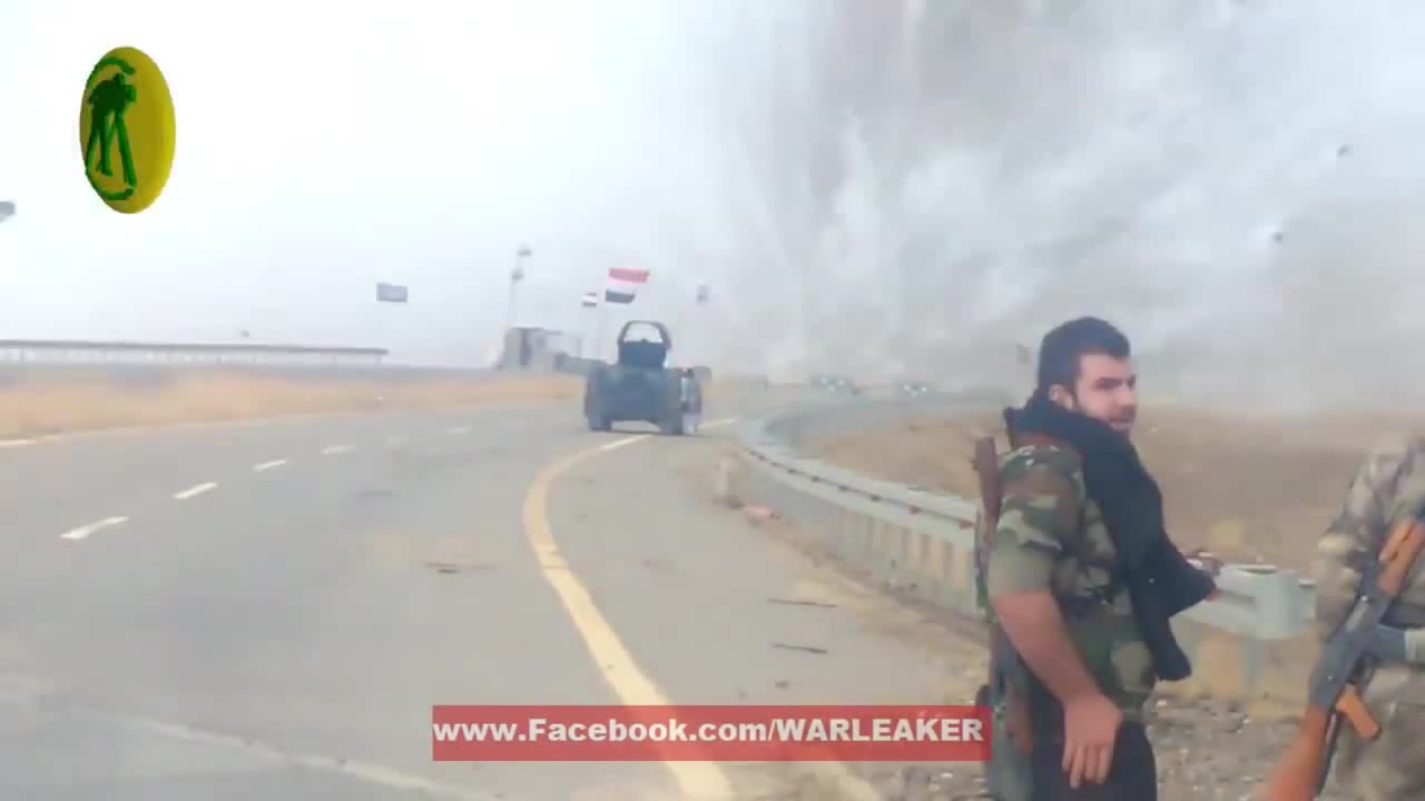 Iraqi Humvee Detonates Massive Stucked VBIED With Machine Gun [HD ...