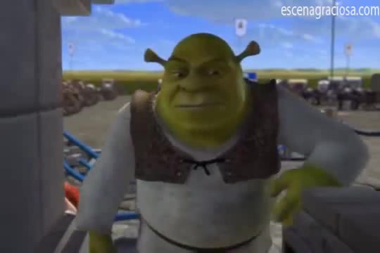Escena Graciosa de ''Shrek 1''. Llegada a Duloc - Coub - The Biggest ...