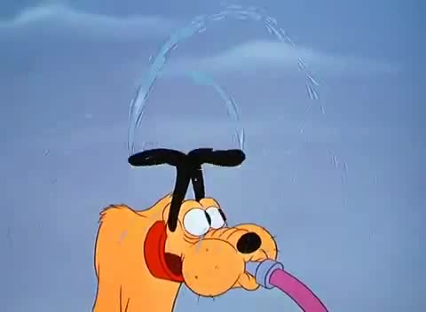 Pluto made in water sprinkles and Dinah looks so mad to blamed at Butch who was cheating for ...
