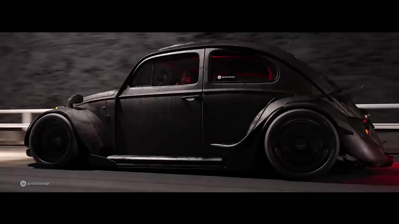 Volkswagen Fusca/Beetle RWB | Tokyo Nights - Coub - The Biggest Video ...