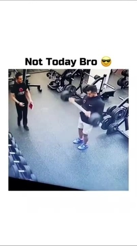 Not Today Bro 😂 | gym comedy video . - Coub - The Biggest Video Meme Platform