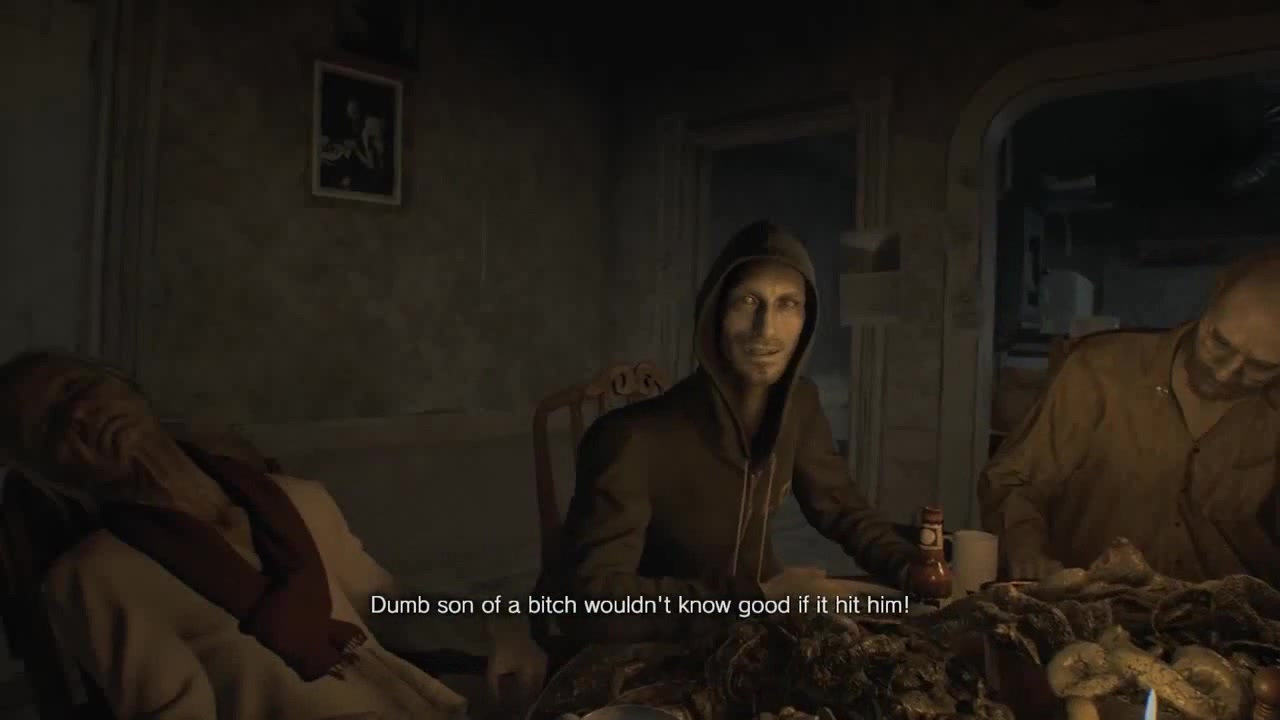 RESIDENT EVIL 7 Biohazard - Baker Family Dinner Table Scene - Coub ...