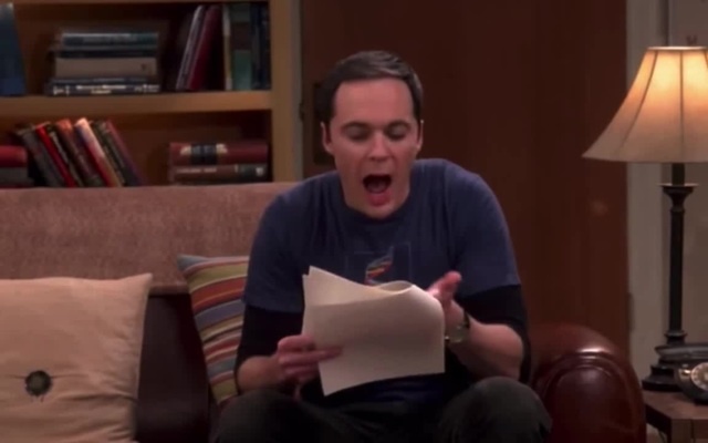 Sheldon reading paper - Coub - The Biggest Video Meme Platform