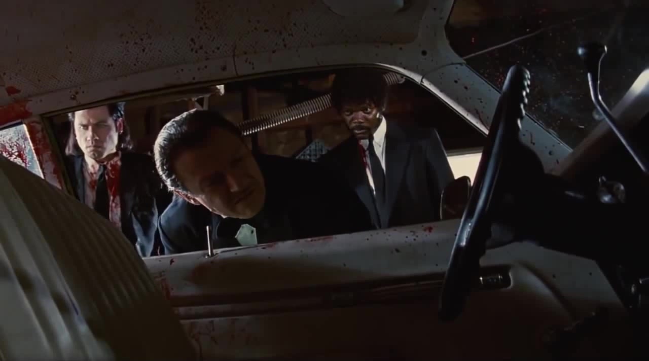 Pulp Fiction's The Wolf having coffee - Lots of cream Lots of sugar ...