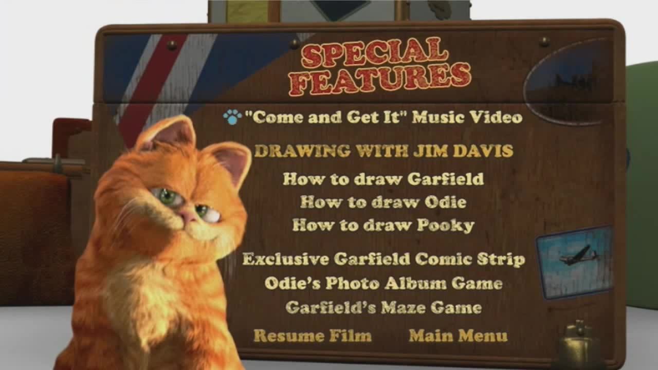 Garfield 1+2 (2004, 2006) DvD Menu Walkthrough - Coub - The Biggest ...