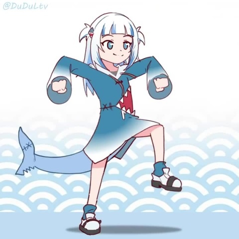 Distraction Dance【Gawr Gura animation by DuDulTV】(song: Remix Maniacs ...