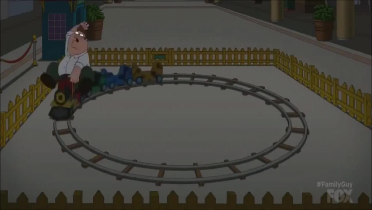 Family Guy Peter gets destroyed by mall train for kids! - Coub - The Biggest Video Meme Platform