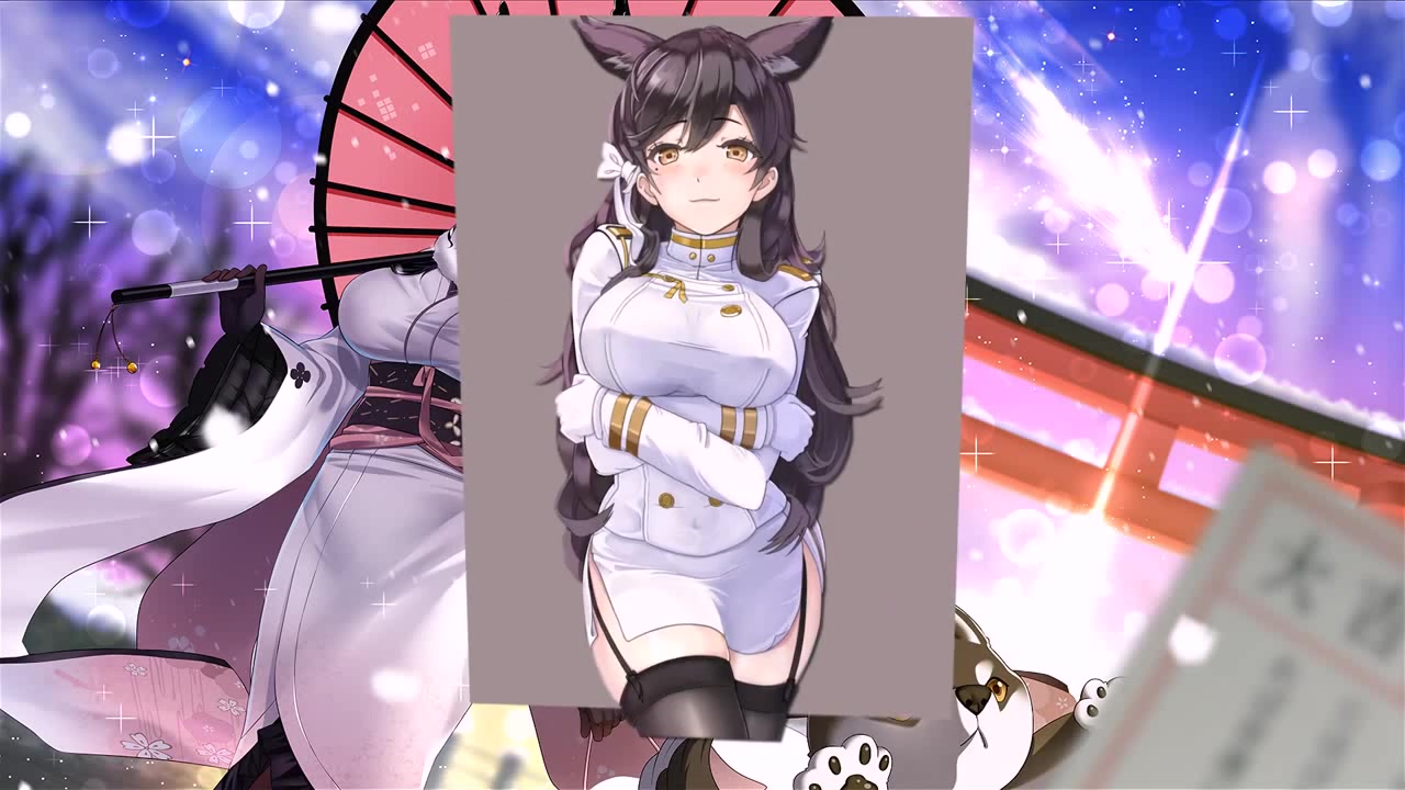 #RE:lax 63 Azur Lane waifu Happy Birthday, sister! #bday_Kuro_Kitsune - Coub - The Biggest Video ...