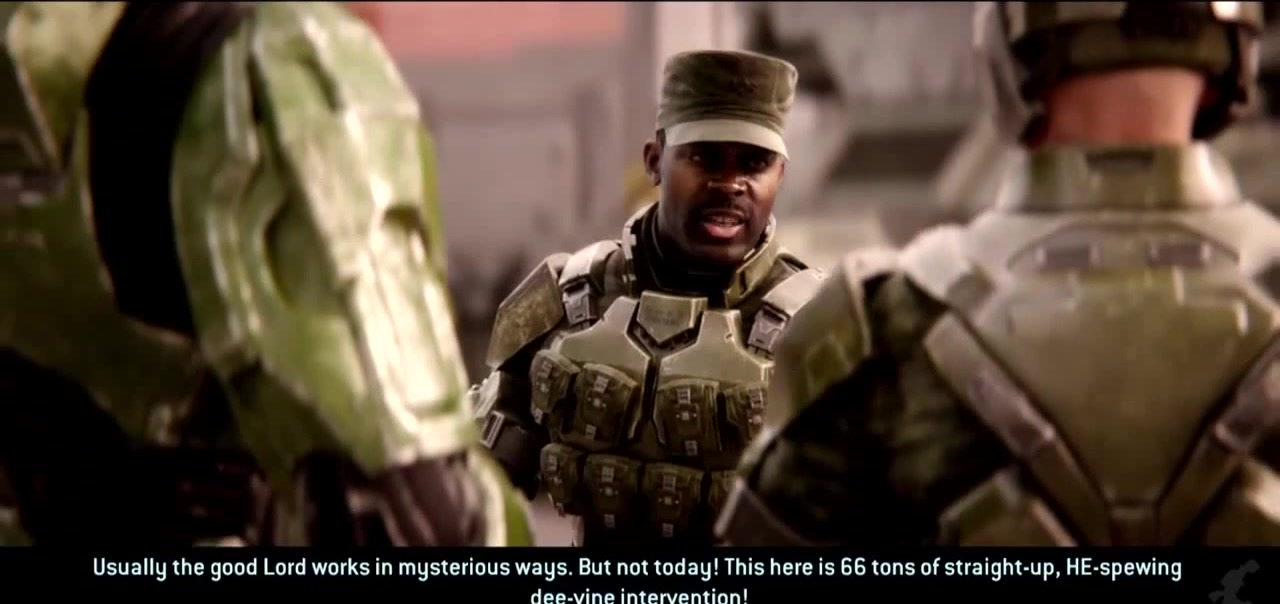 FUNNY Sgt. Johnson (Halo 2 Anniversary) Different Speeches Metropolis ...