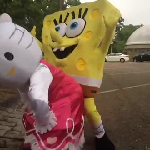 HELLO KITTY TWERKING ON SPONGEBOB - Coub - The Biggest Video Meme Platform