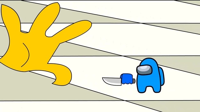 SpongeBob Removing a Splinter In Among Us Mini Crewmate - Coub - The ...