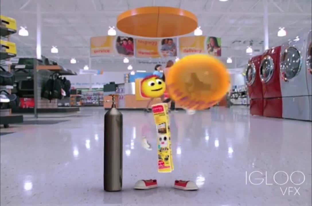 The hhgregg mascot sucks helium and blowsbacks into a balloon. - Coub ...
