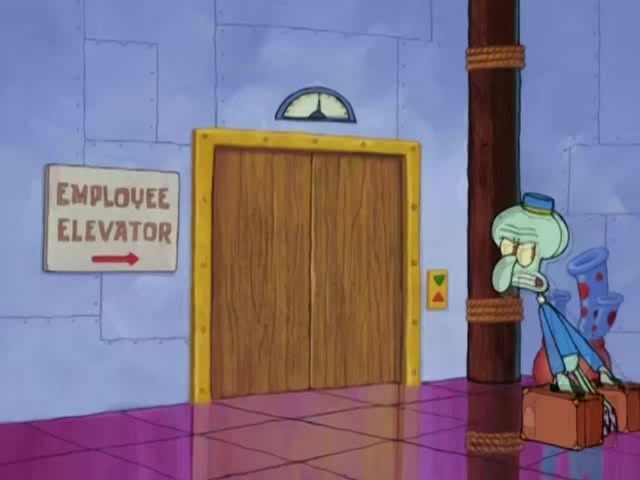Employee Elevator - Krusty Towers - SpongeBob Squarepants Clip - Coub ...