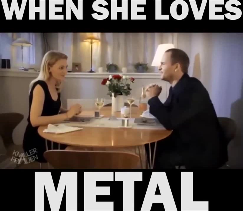 When she loves metal. Wenn sie Metall liebt - Coub - The Biggest Video ...