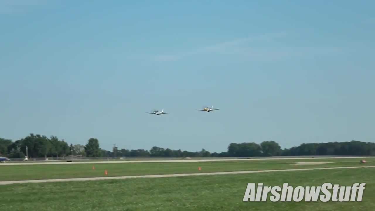 USAF Heritage Flight (F35/A-10/P-51s) and Missing Man Flyover - EAA ...