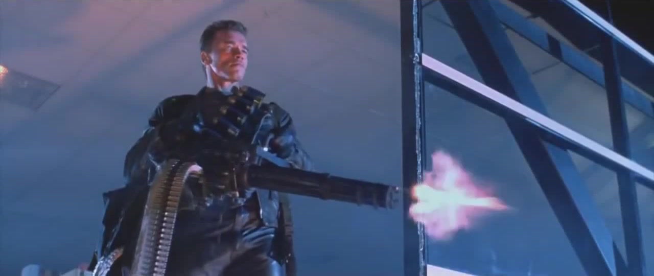 Terminator 2 - Cyberdyne showdown (minigun scene) - Coub - The Biggest Video Meme Platform