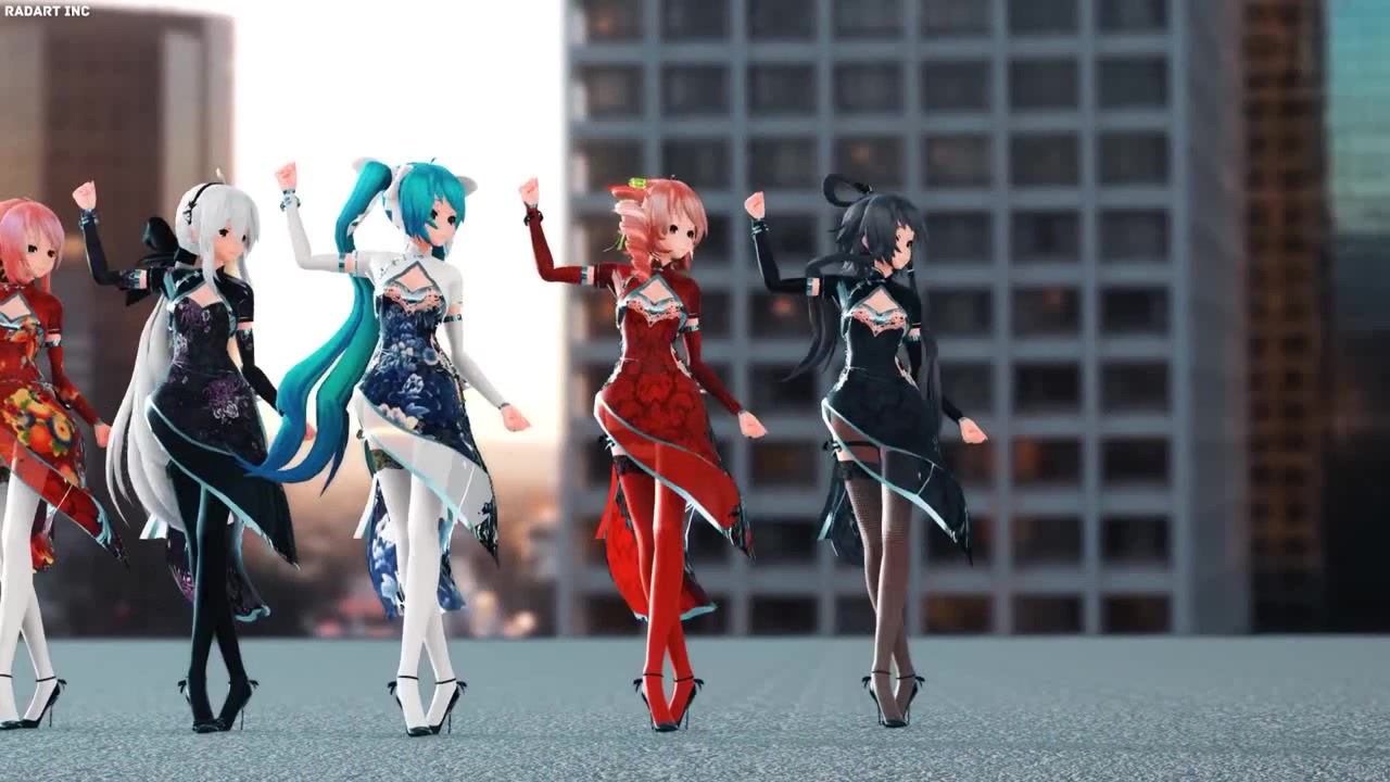 【MMD】 極楽浄土 5ver [Gokuraku Jodo 5ver] - Miku / Haku / Teto / Luka / Luo ...