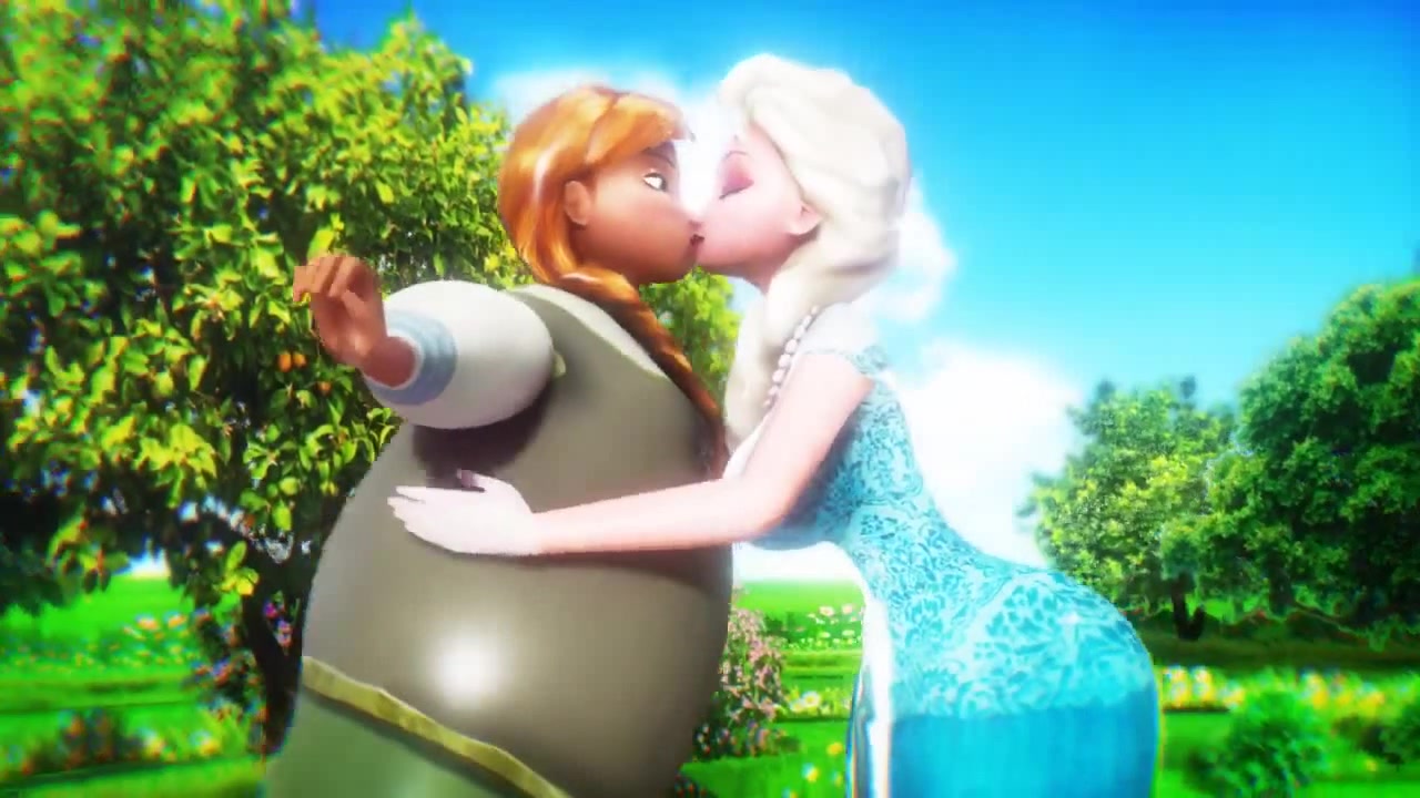 Frozen & Inflated - Elsa puffkisses Anna like a balloon ! - Coub - The Biggest Video Meme Platform