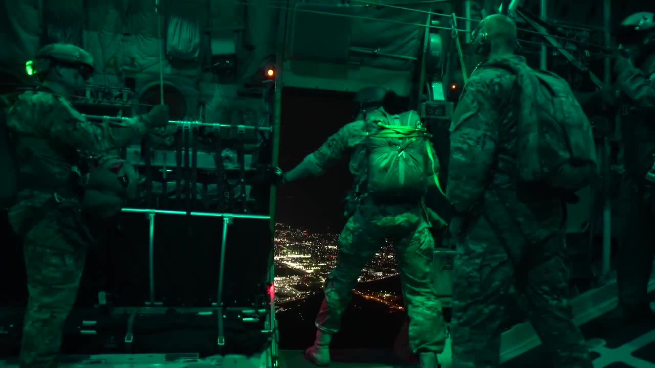 Air Force Special Operations Night Jump – Static & HALO Jumps Out Of C-130H(UNAVERAGE GANG ...