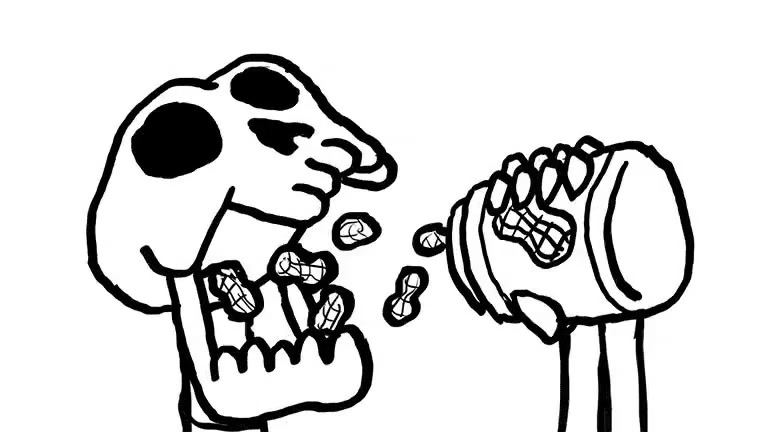 Peanuts & hungry skeleton - Coub - The Biggest Video Meme Platform