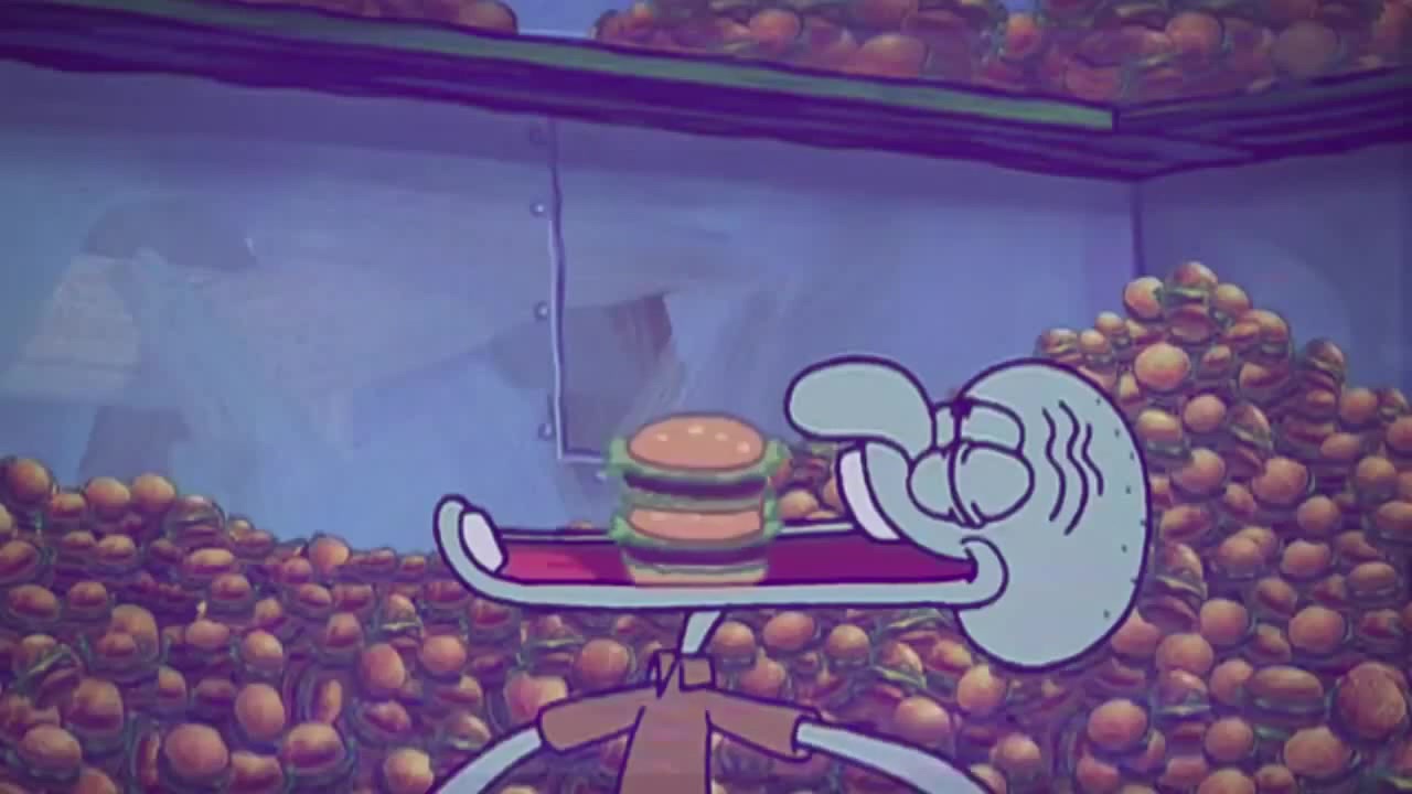 Squidward loves hamburger - Coub - The Biggest Video Meme Platform