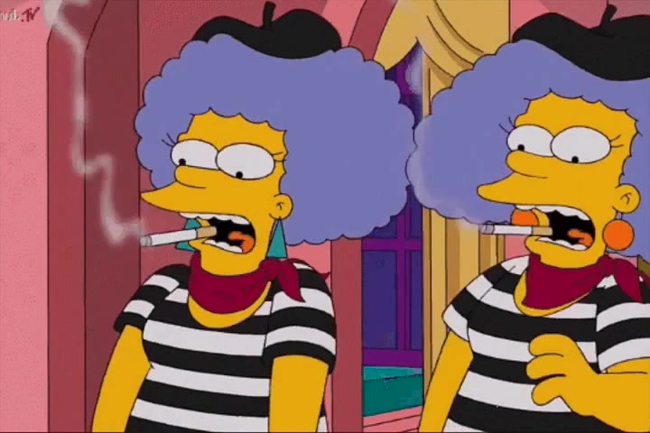 Patty and Selma smoke cigarette - Coub - The Biggest Video Meme Platform