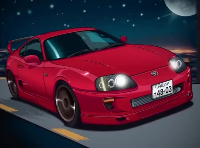 Toyota Supra Mk4 Animation - Coub - The Biggest Video Meme Platform