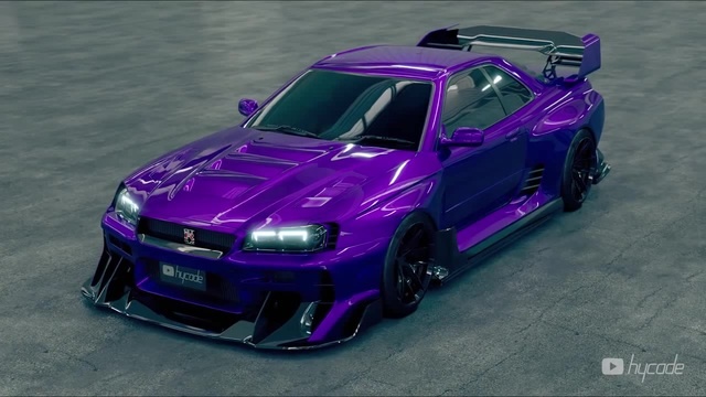 Nissan Skyline R34 GTR Bodykit by hycade - Coub - The Biggest Video ...