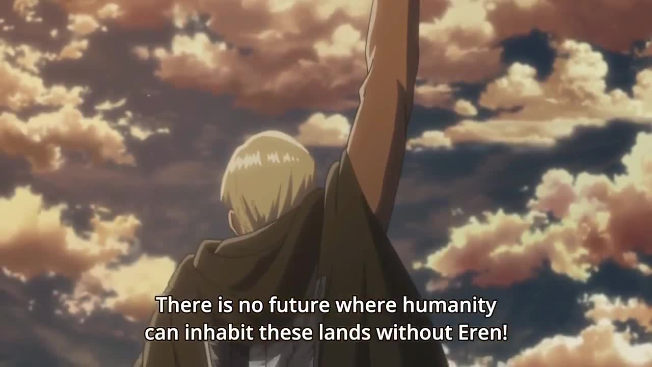 [60fps] Attack on Titan - Swarming Titans & Erwin loses his Arm ...