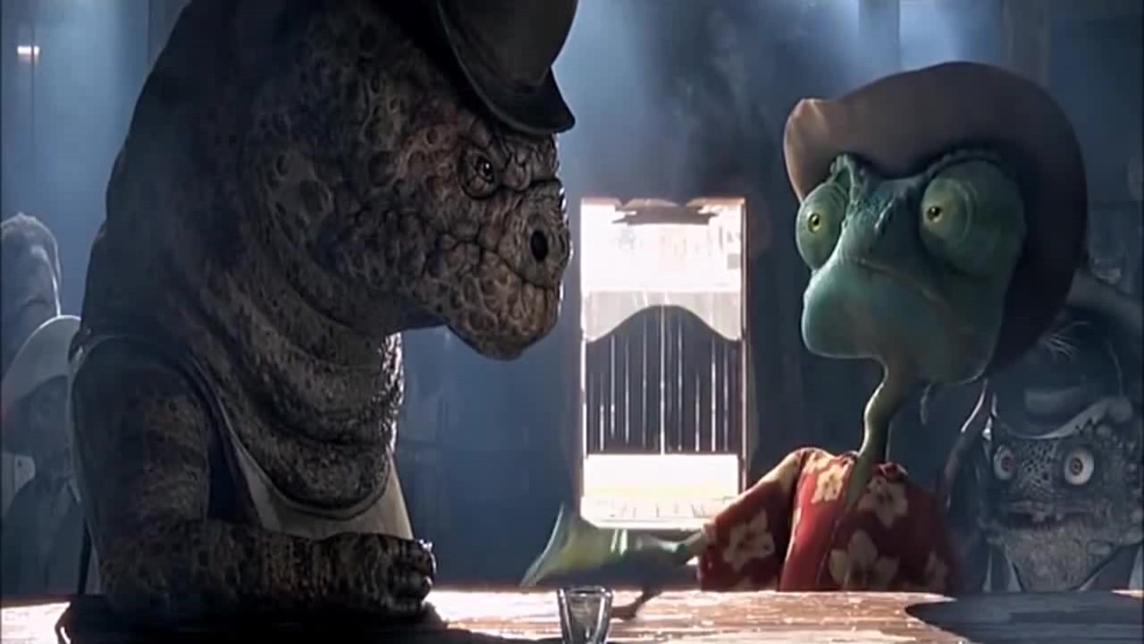 RANGO [2011] Scene: Saloon Confrontation. - Coub - The Biggest Video ...