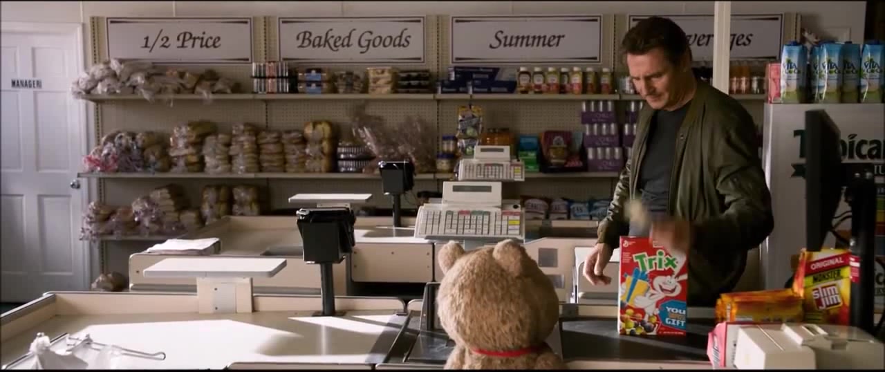 Ted 2 - Best Scene in Movie - Liam Neeson Buying a Box of Trix - Coub ...