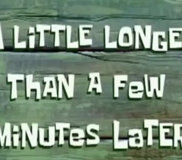 Spongebob Time Cards 5 Minutes